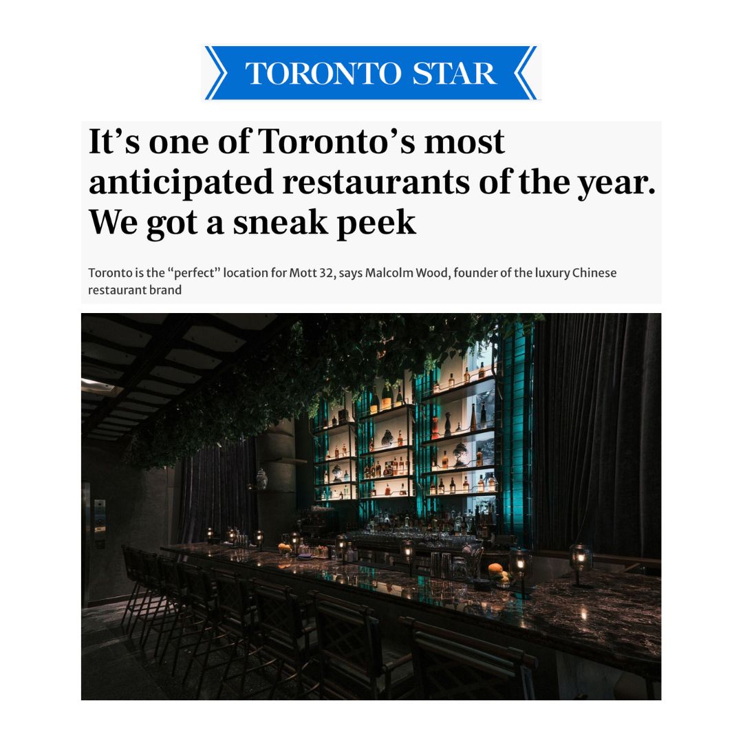 Brand Launch for Mott 32 Toronto